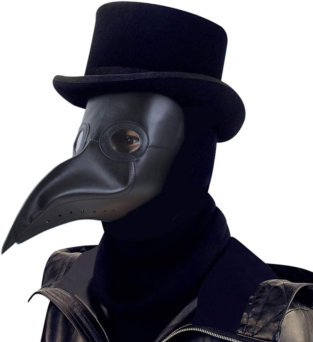 ThinkTop Plague Doctor Bird Mask Long Nose Beak Cosplay Steampunk ...