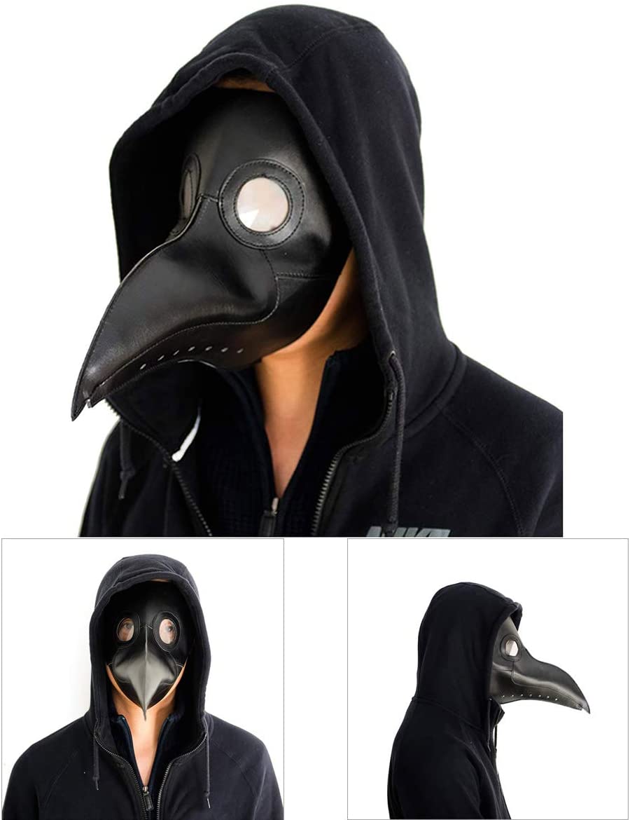 ThinkTop Plague Doctor Bird Mask Long Nose Beak Cosplay Steampunk ...
