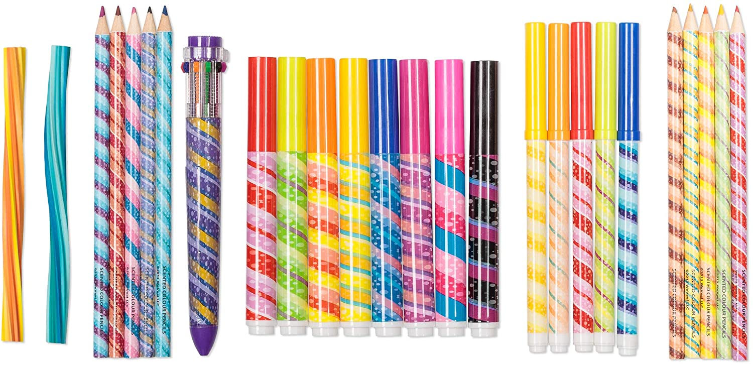 Tobar Scented Stationery Set – 25 Pens, Markers, Pencils and More – TopToy