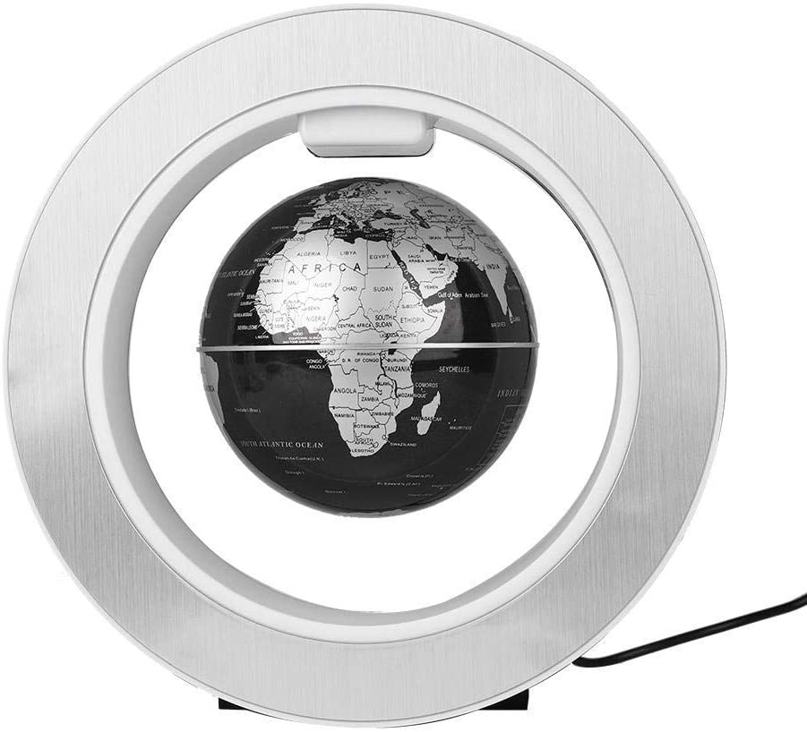 Floating Magnetic Levitation Globe Rotating World Map Globe with LED ...
