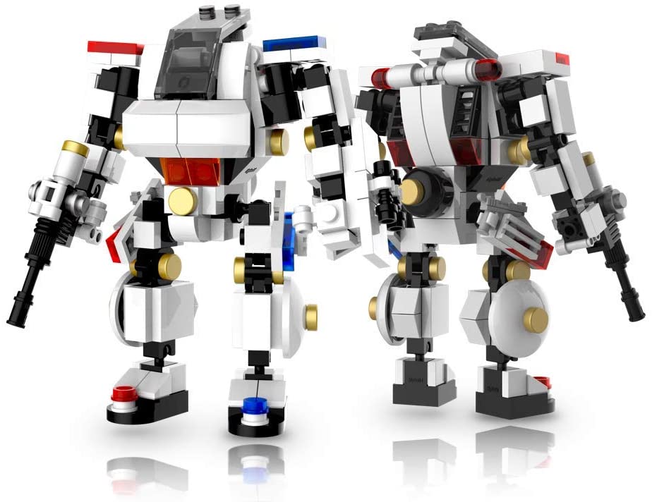 MyBuild Mecha Frame Mech Building Kit Building Blocks Toy Riot Police ...