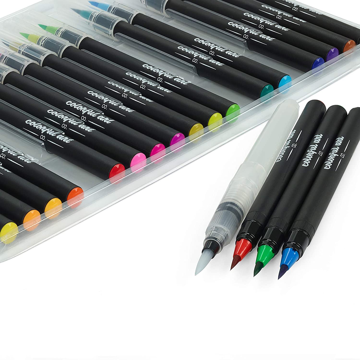 Colorful Art Co. Art Pens – 20 Piece Watercolour Pen Set w/ Premium ...