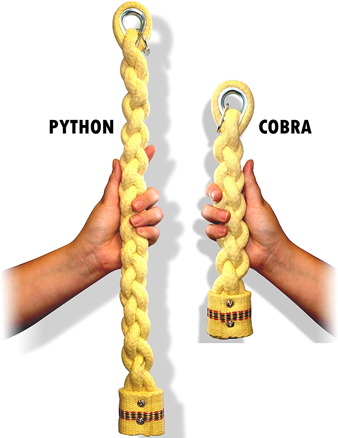 Flames N Games Plaited Snake Fire Poi ‘Python’ set + Travel Bag (Python) – TopToy