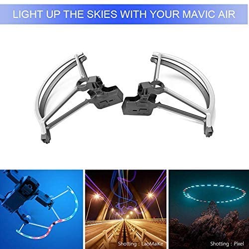 PGYTECH MAVIC Air LED Propeller, Rechargeable LED Flash Propeller Quick ...