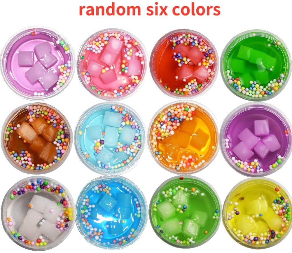 SWZY 2018 Newest Jelly Cube Slime Sponge Crystal Slime Fruit Coconut ...