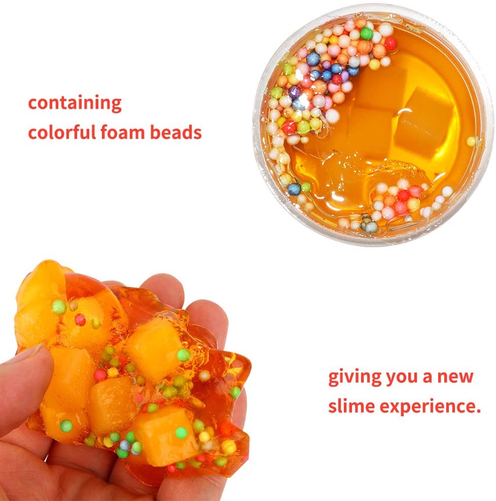 SWZY 2018 Newest Jelly Cube Slime Sponge Crystal Slime Fruit Coconut ...