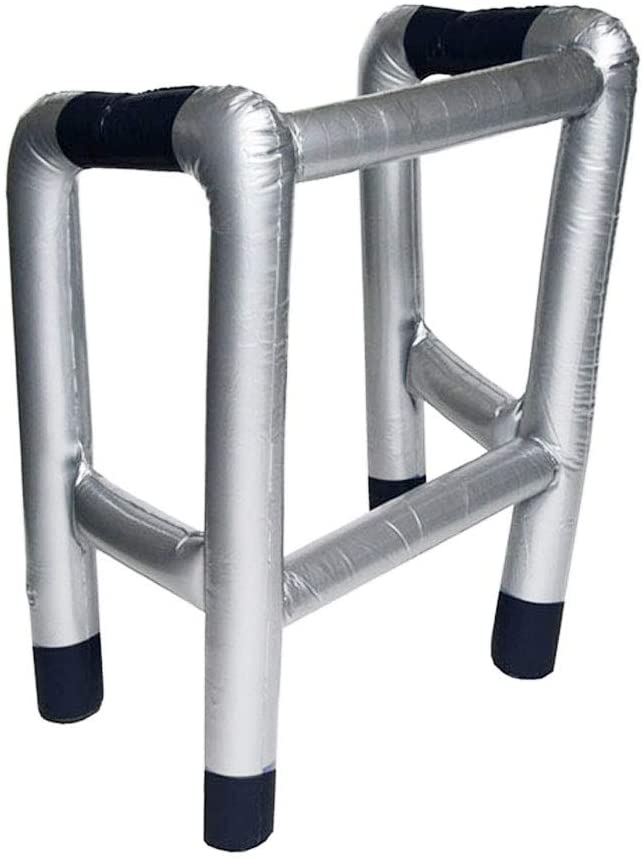 Toyvian Inflatable Zimmer Frame and Walking Stick Blow Up Novelty Dress ...