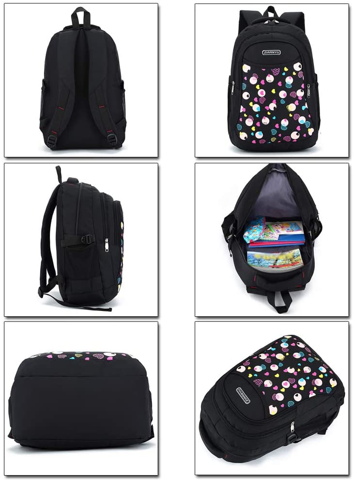 Backpack – Elementary School Students Girls Sweet Printing Lightweight ...
