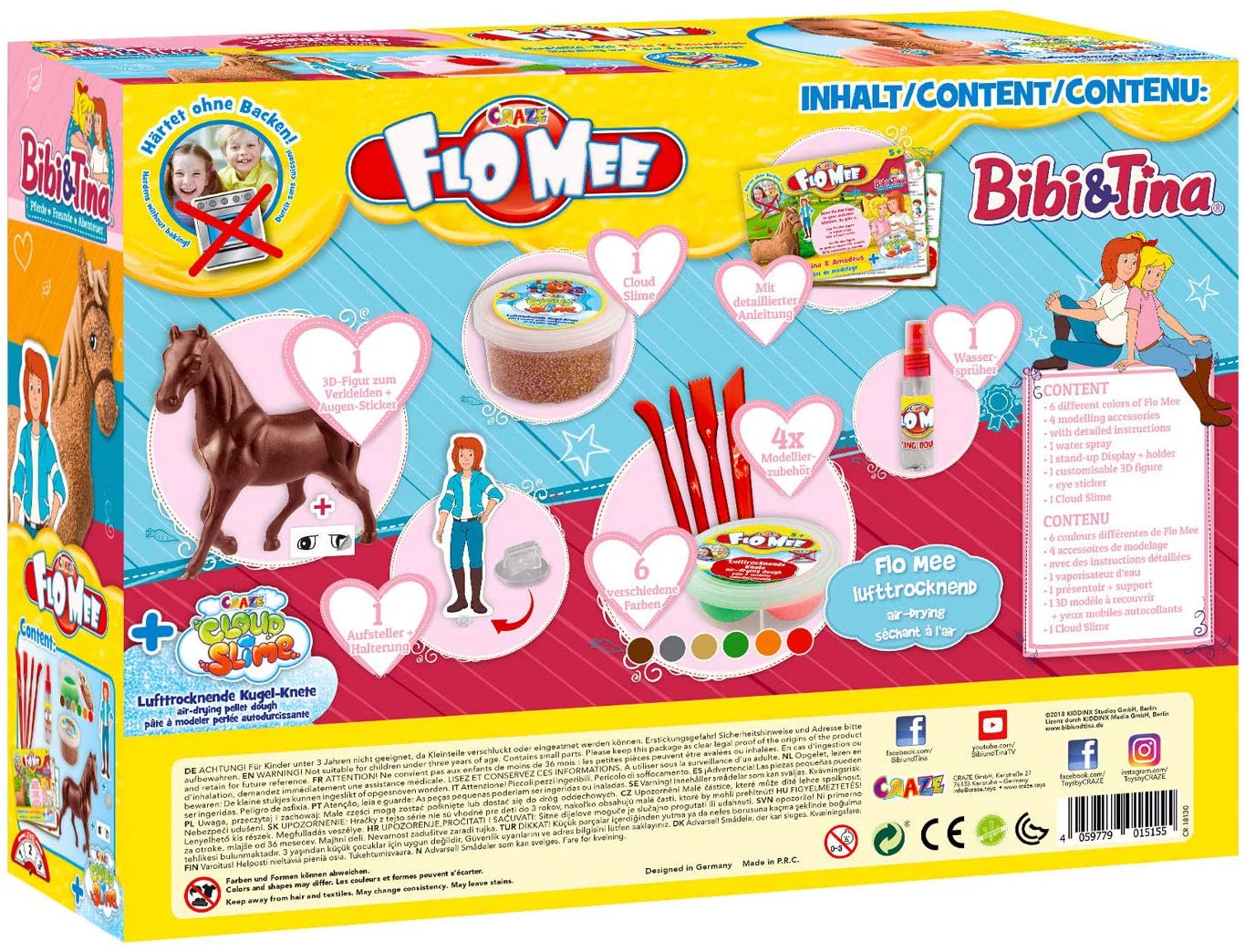 CRAZE CloudSlime FloMee FLO MEE and Cloud Slime Modeling Set Tina and ...