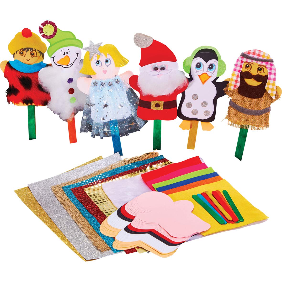 Springboard Christmas Stick Puppets Craft Activity (Pack of 30) – TopToy