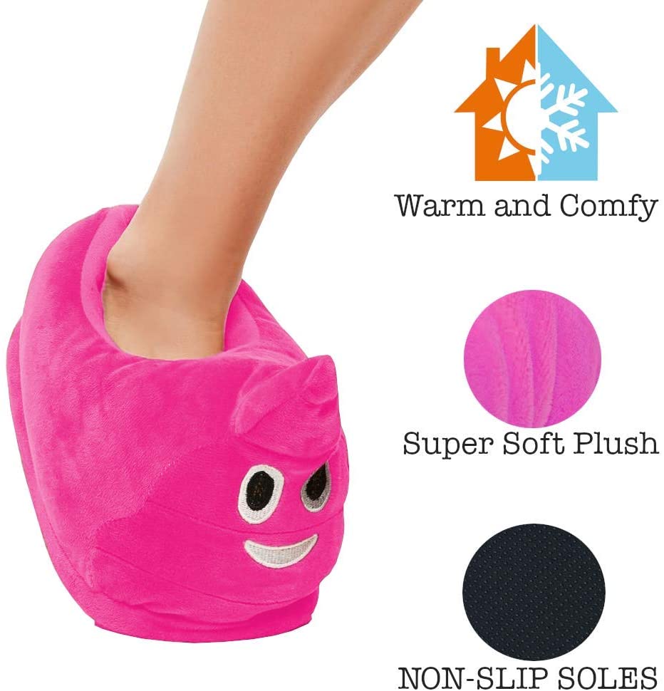 Desire Deluxe Funny Novelty Emojis Poo Slippers Gift Toy Present for ...