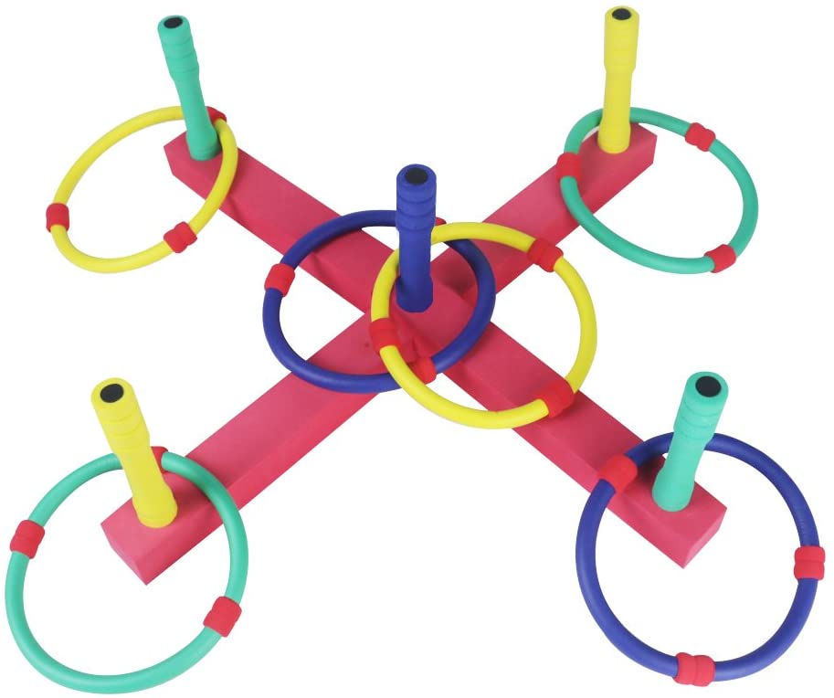 Quoits Outdoor Set Hoopla Garden Games Outdoor Toys Throwing Ring Toss ...