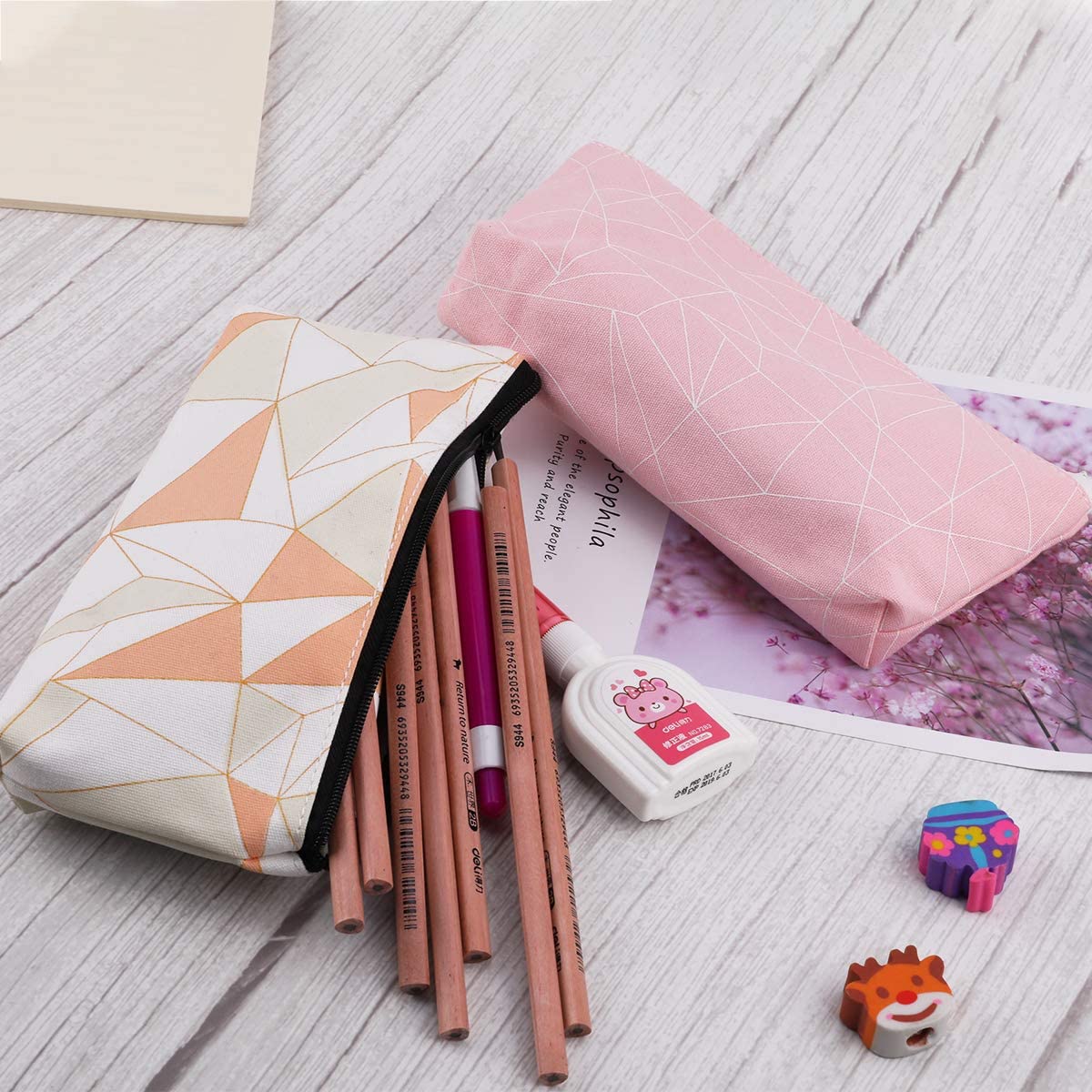 iSuperb 2pcs Girl Pencil Cases Teenage Small Pencil Bag Students Pencil ...