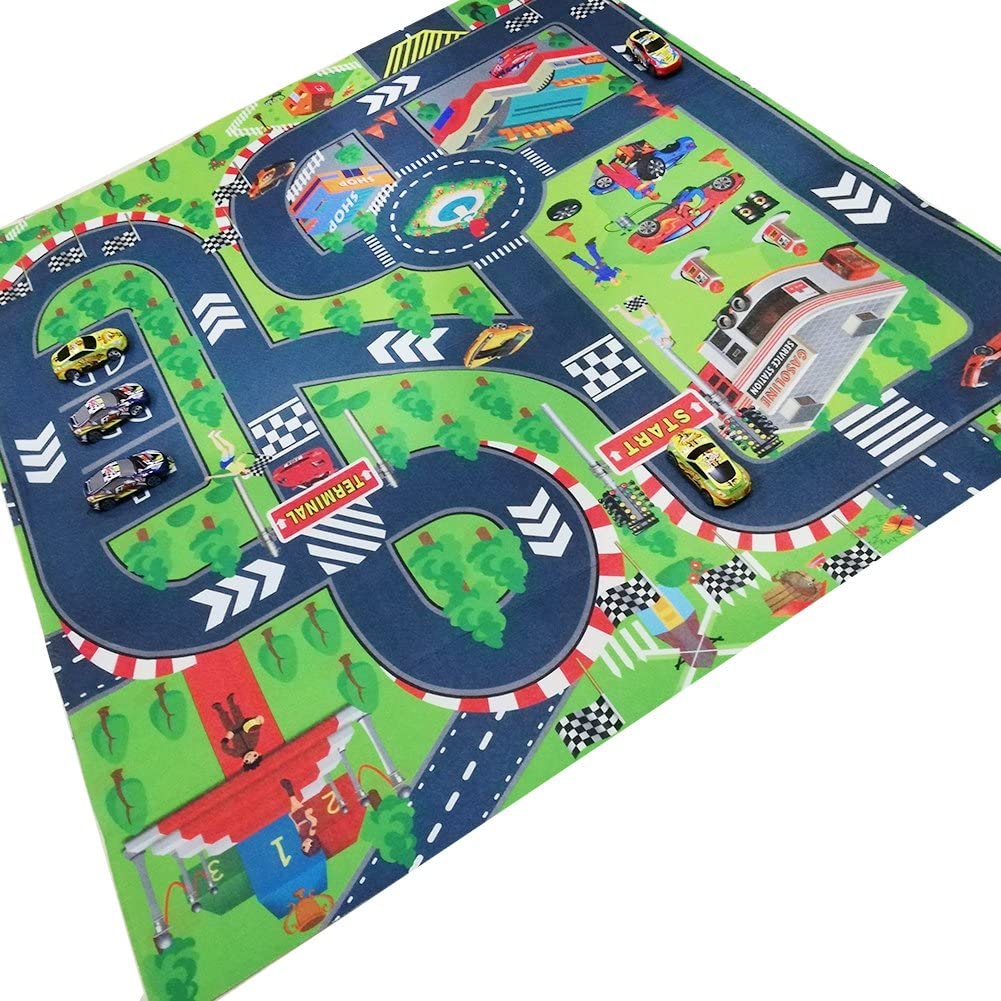 Road Playmat ,Carpet Playmat, Thin Great for Educational Road Traffic ...