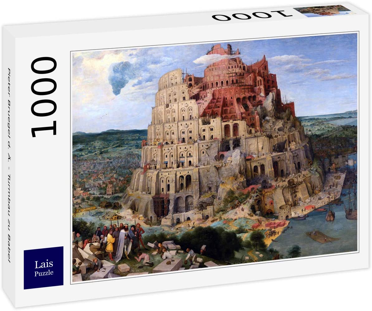 Lais Jigsaw Puzzle Pieter Bruegel the Elder – Tower of Babel 1000 ...