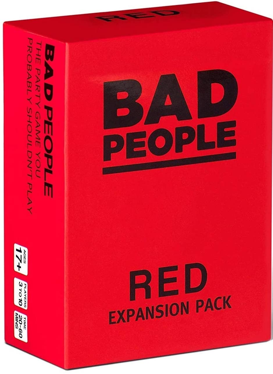 BAD PEOPLE – RED Expansion Pack (100 NEW Question Cards) – The Game You ...