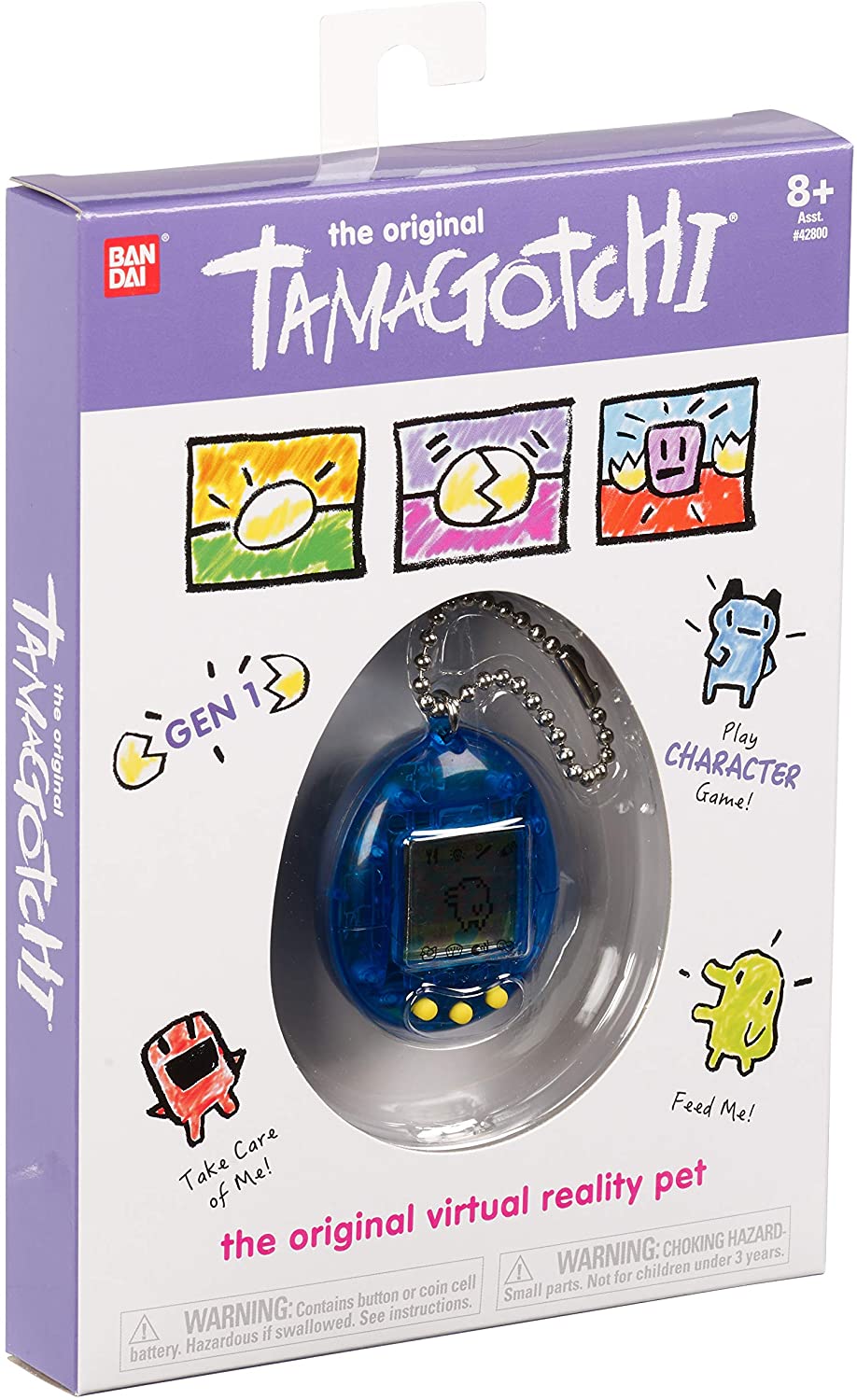 Bandai America – Original Tamagotchi, Translucent Blue – TopToy