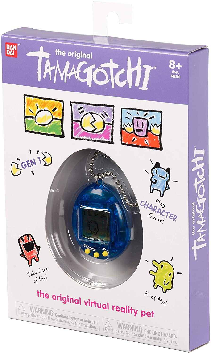 Bandai America – Original Tamagotchi, Translucent Blue – TopToy