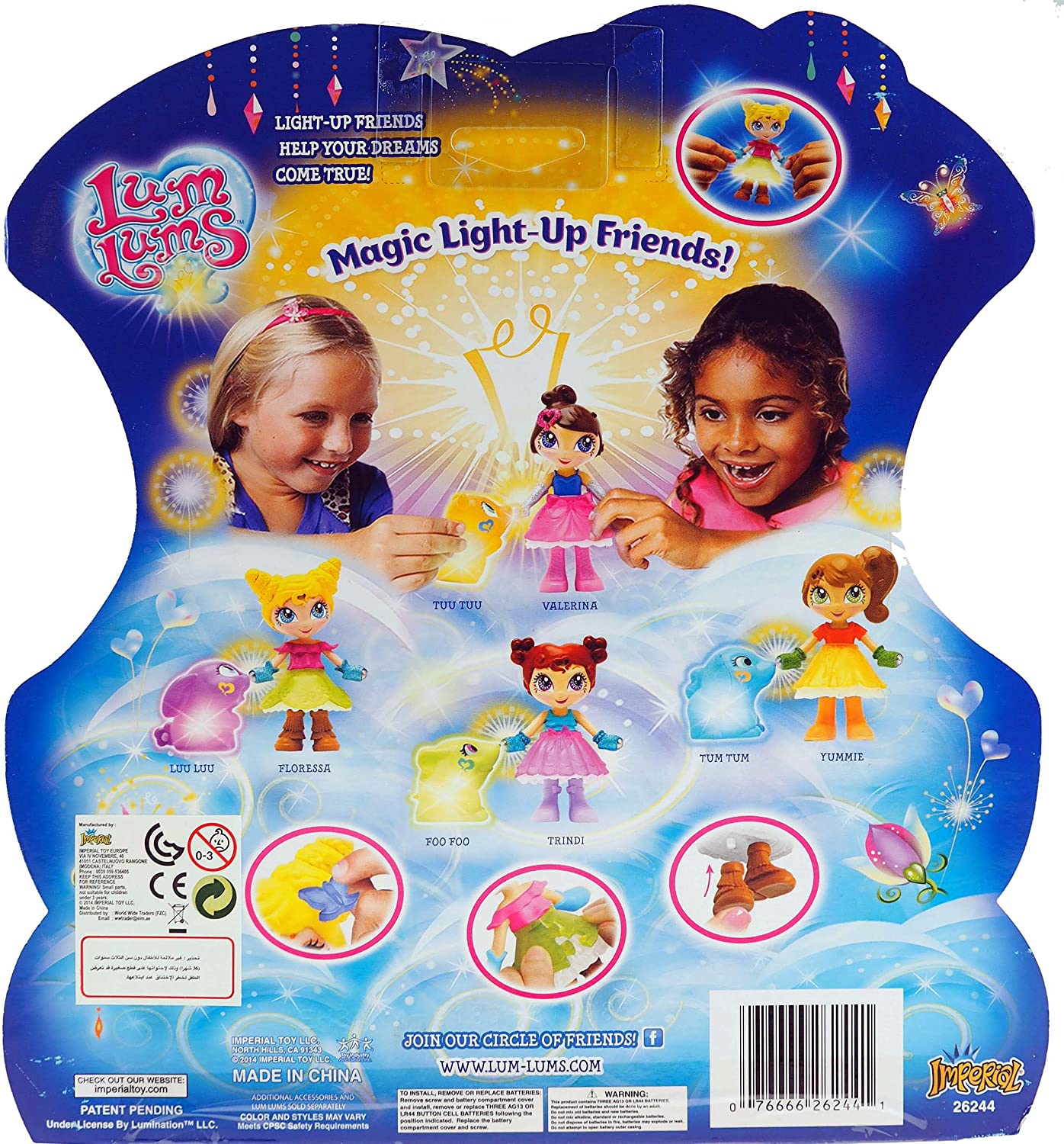 Lum Lums Magic Light-Up Friends! Doll – Yummie And Tum Tum 8 Piece Set ...