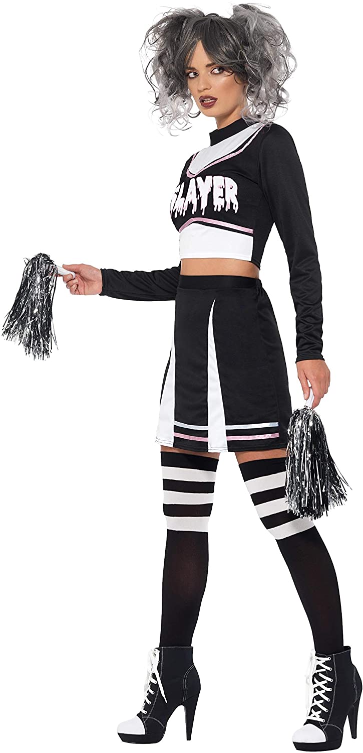 Smiffys Women’s Smiffys Fever Gothic Cheerleader Costume Smiffys Fever ...
