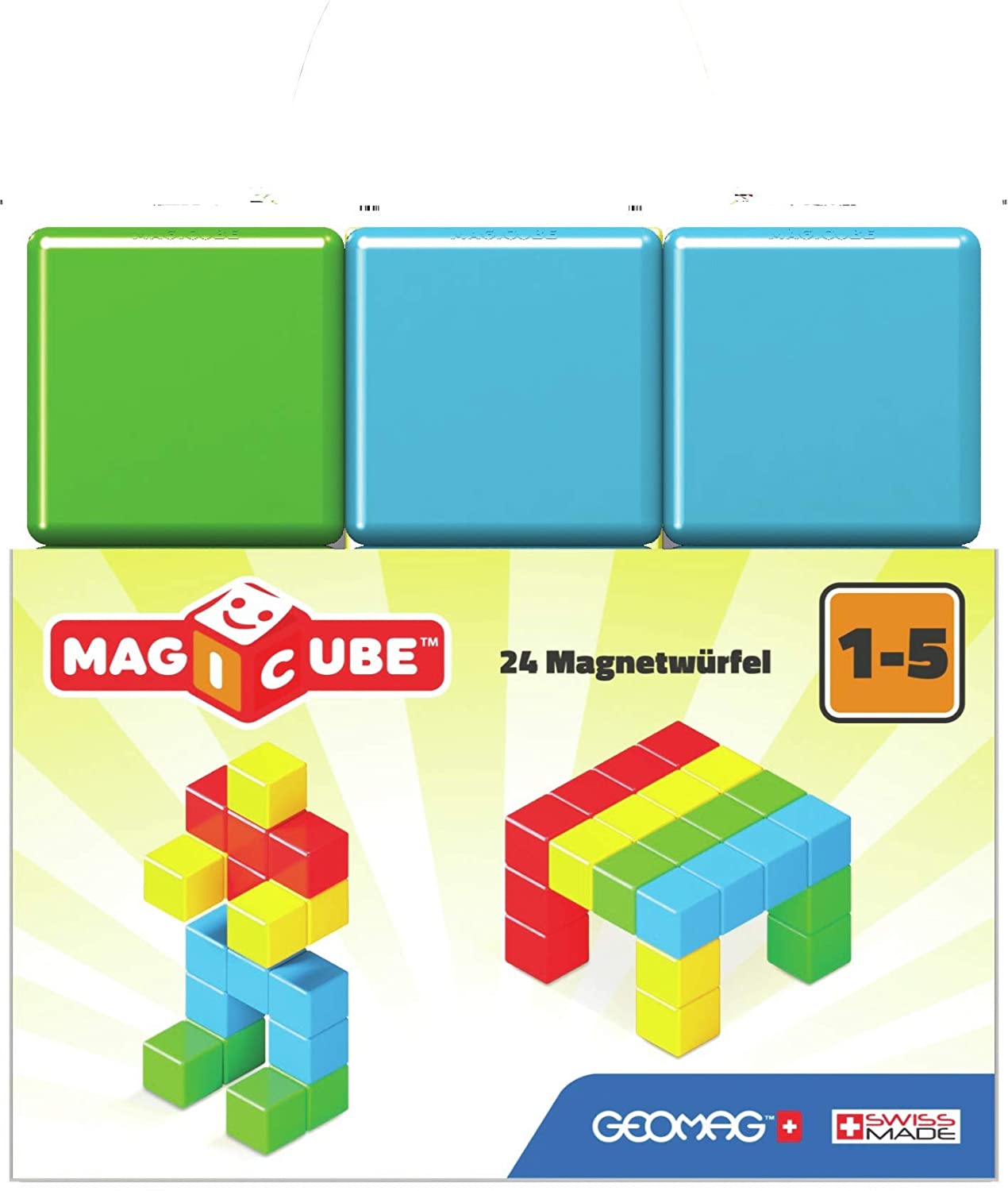 Geomag 148, Magicube Free Building Full Color, 24 Pieces – Building ...