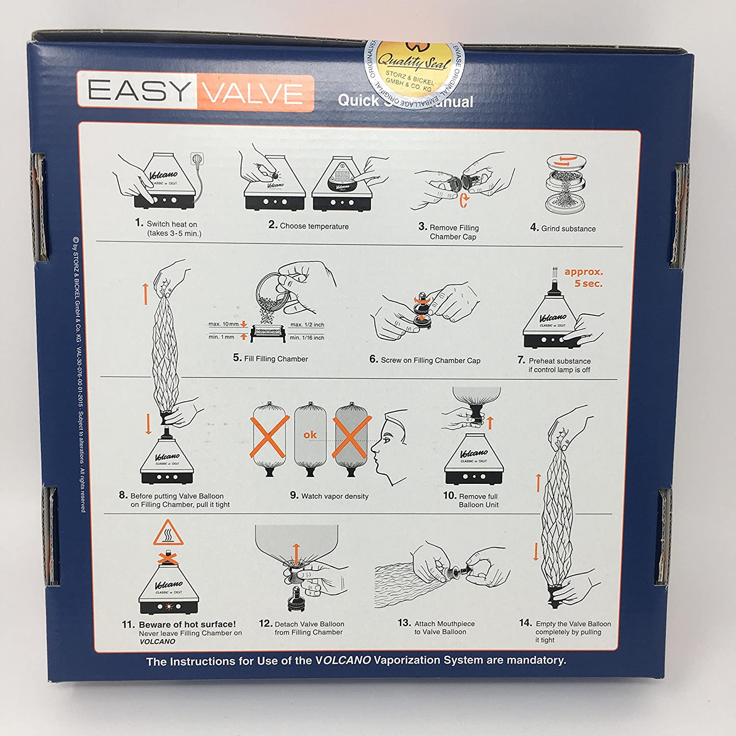Volcano EASY VALVE Replacement Set (XL Set (6 pieces)) – TopToy