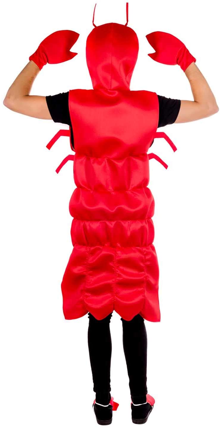 Fun Shack Adults Lobster Costume Mens & Womens Red Novelty Sea Animal ...