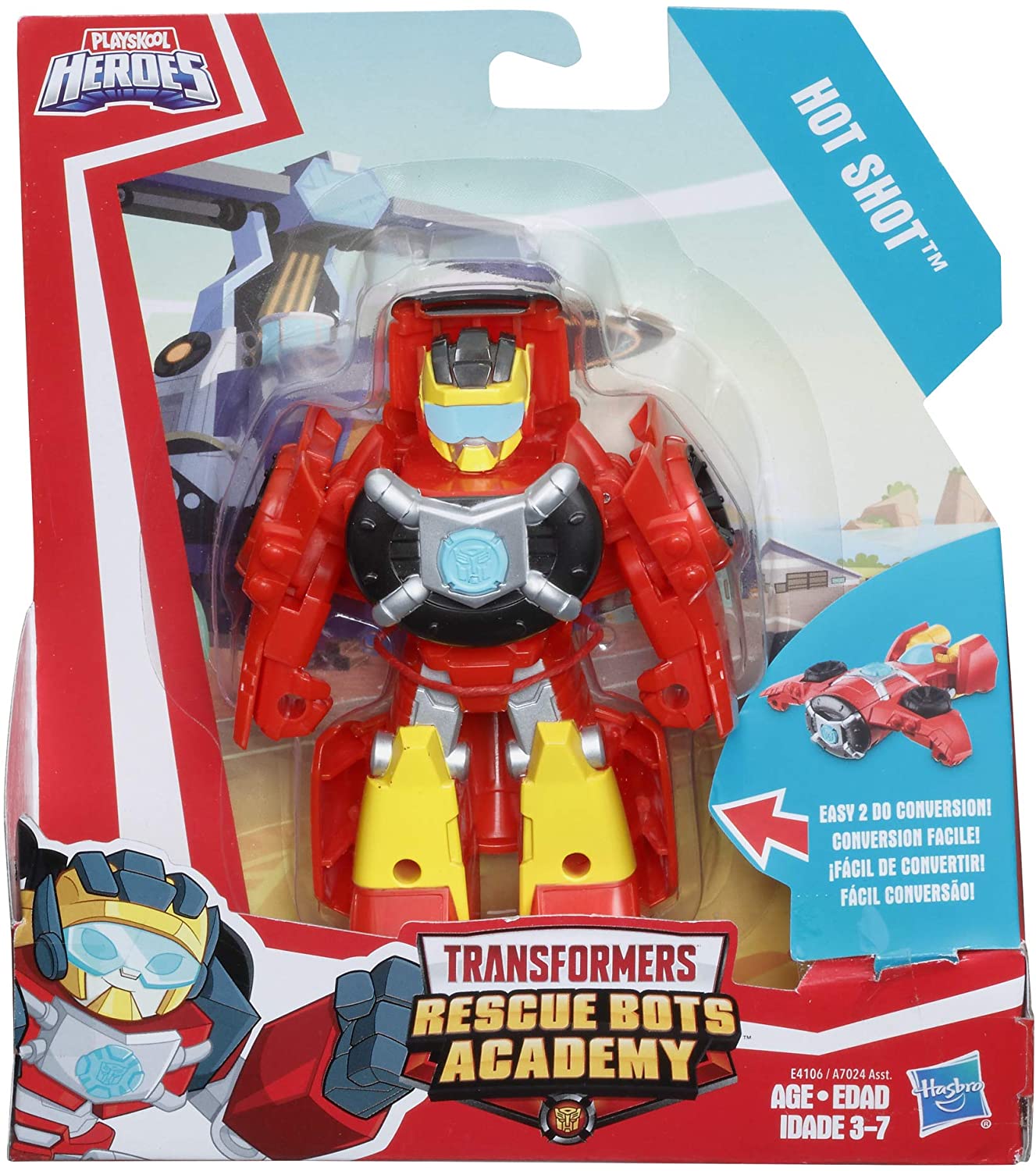 Playskool Heroes Transformers Rescue Bots – Hot Shot Bot Figure – TopToy
