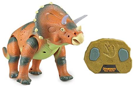 HTUK® RC Remote Control Dinosaur Walks Roars Lights Up Infra Radio ...