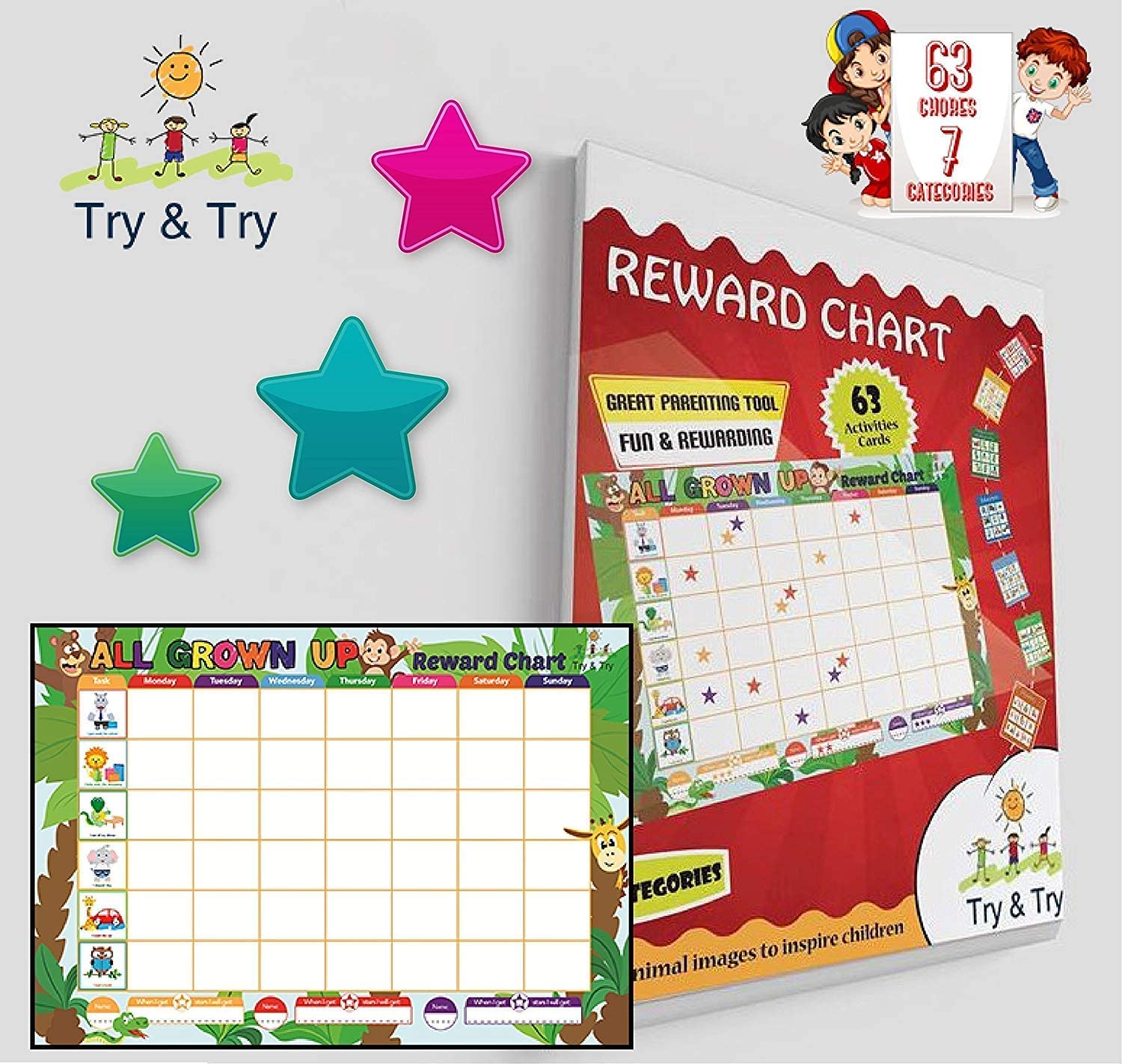 (A HUGE INTRODUCTORY OFFER HALF PRICE) All Grown Up Large Reward Chart ...