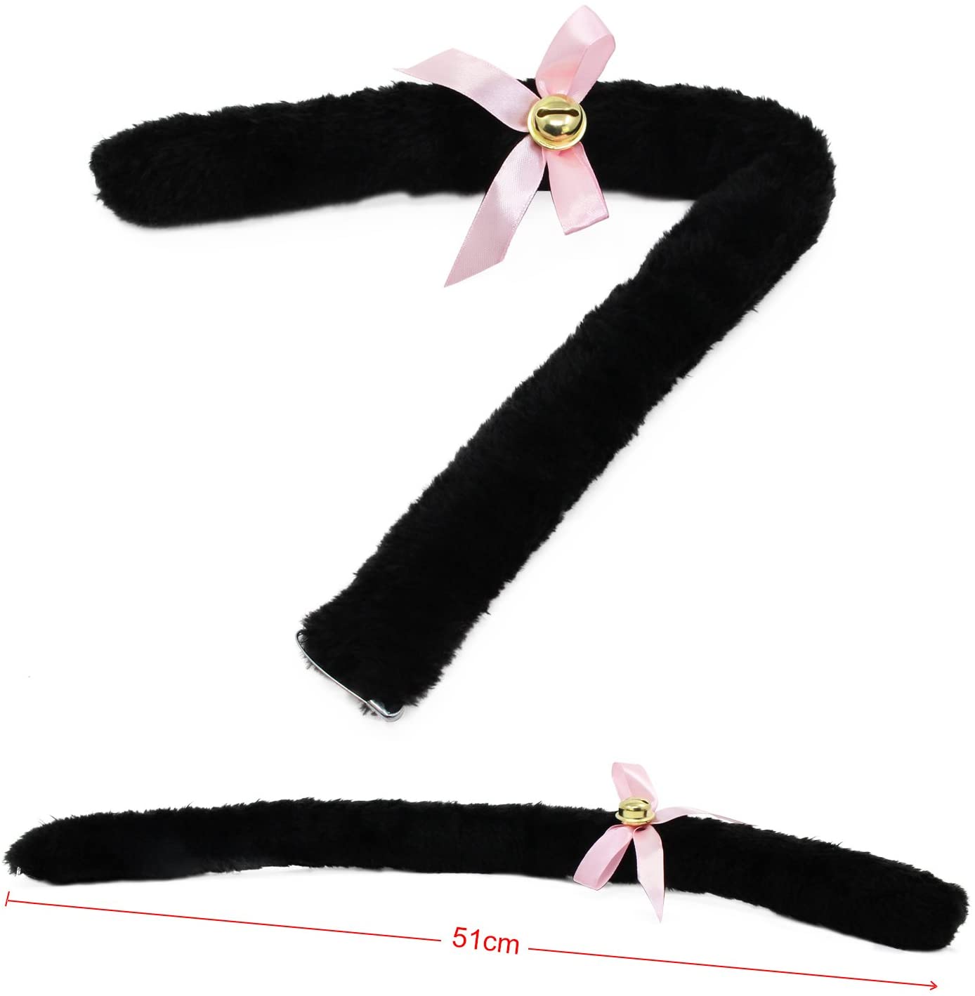 KEESIN Cat Cosplay Set Plush Claw Gloves Cat Kitten Ears Tail Collar ...
