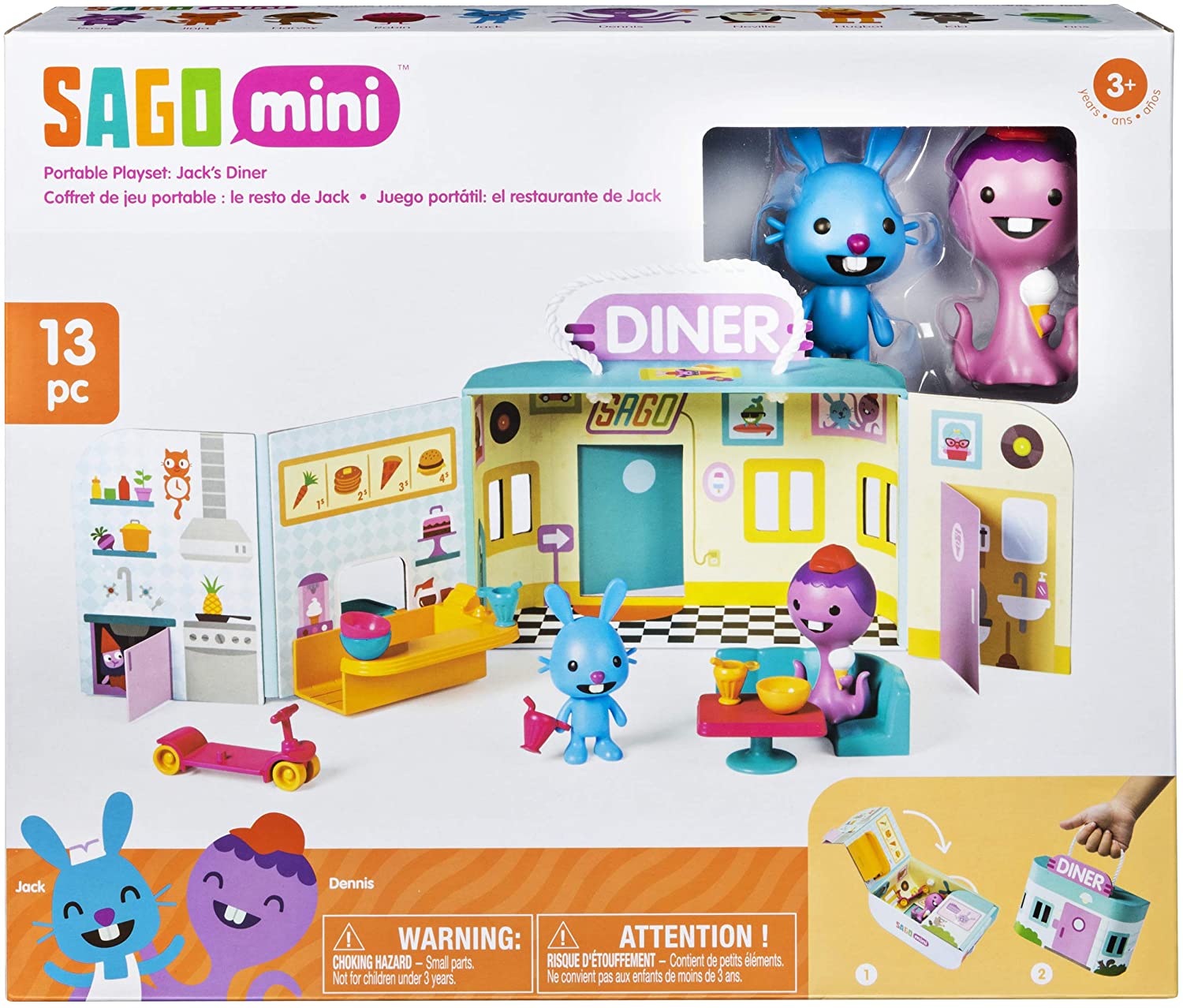 Sago Mini 6041227″ Jack’s Diner Portable Playset – TopToy