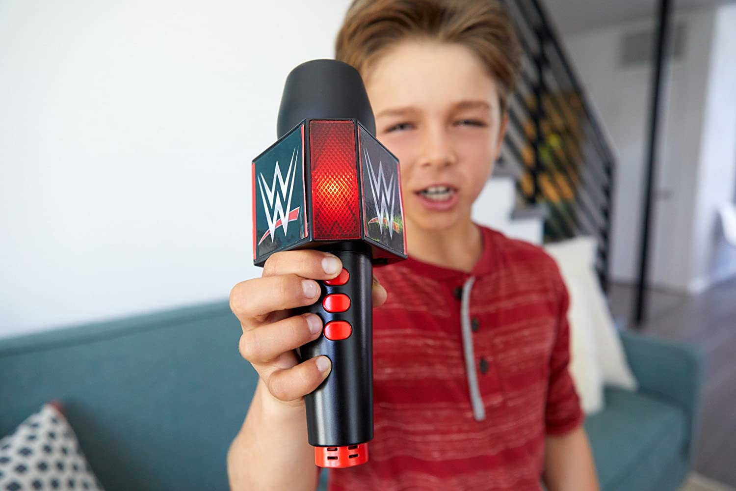 WWE MATTEL FXR16 Live Action Battle Microphone, Multi-Colour – TopToy