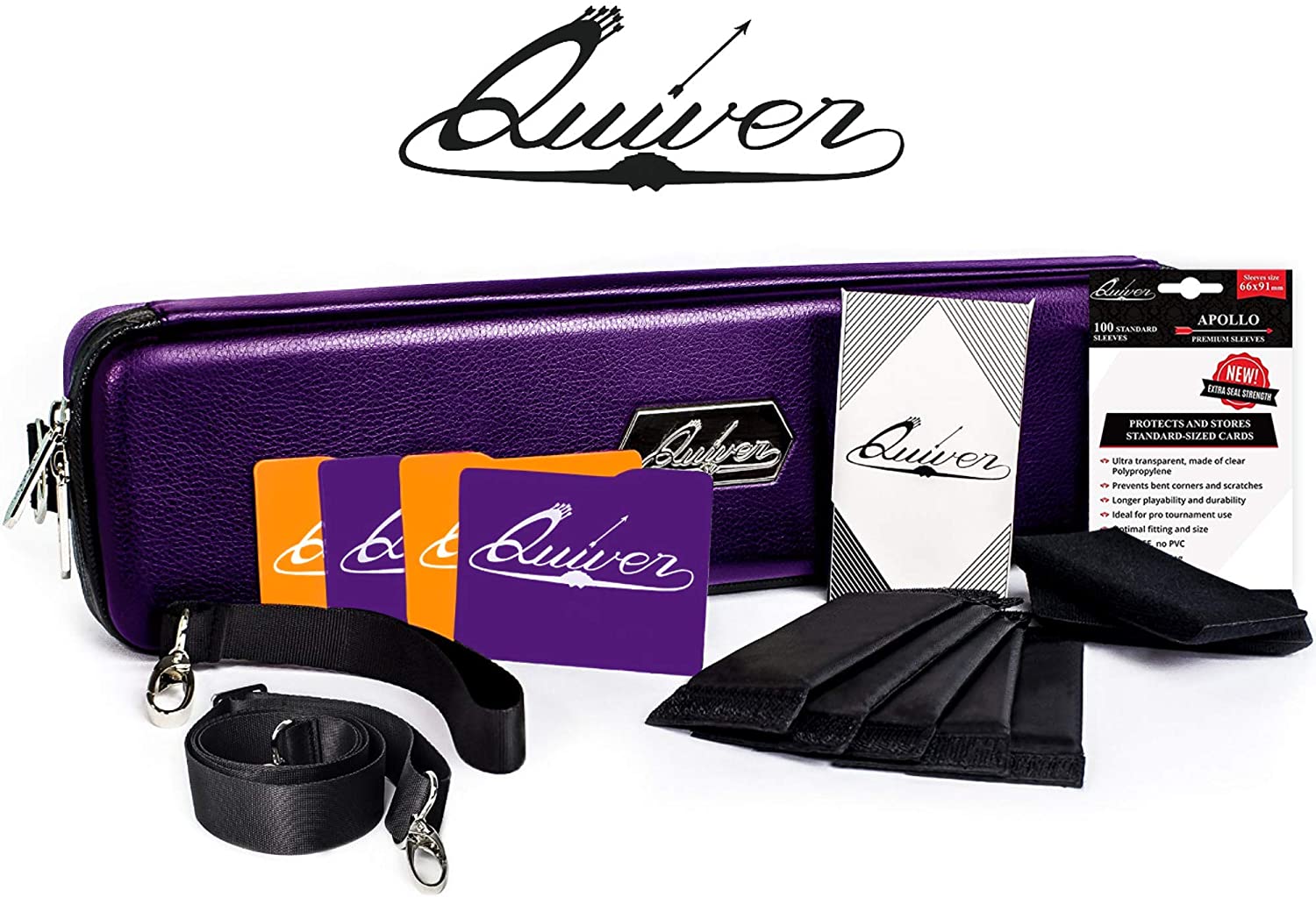 Quiver Time Purple Quiver Collector Card Carrying Case – Card/Deck ...