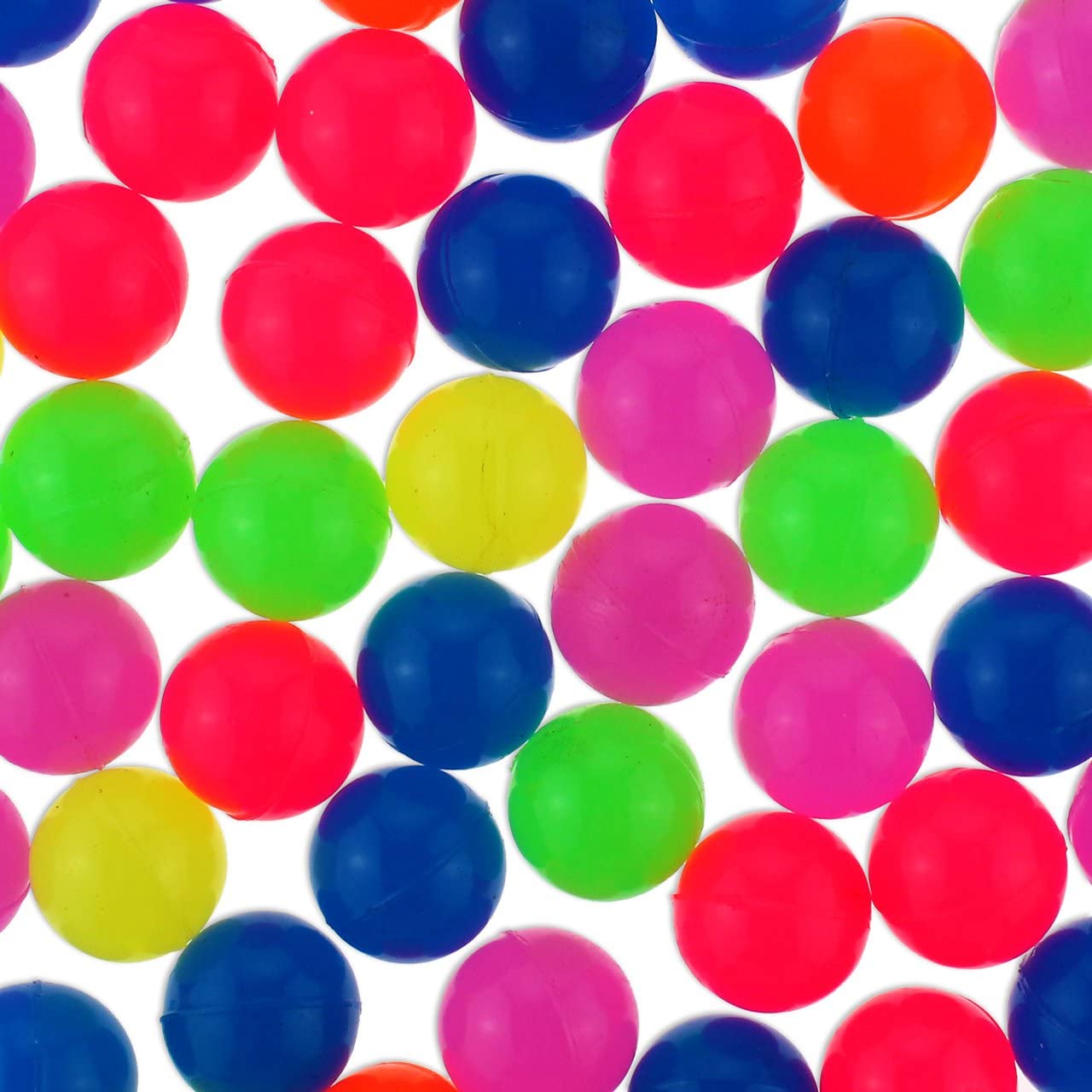 LG-Imports 6 x Bouncing Ball Rubber Ball dops Neon Colourful 25 mm ...