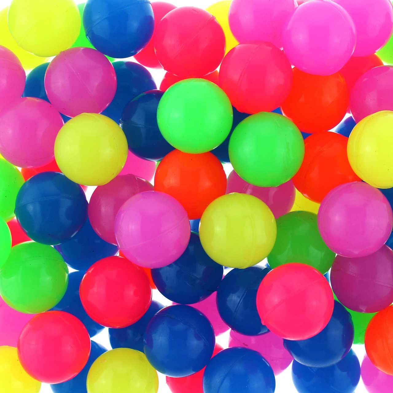 LG-Imports 6 x Bouncing Ball Rubber Ball dops Neon Colourful 25 mm ...
