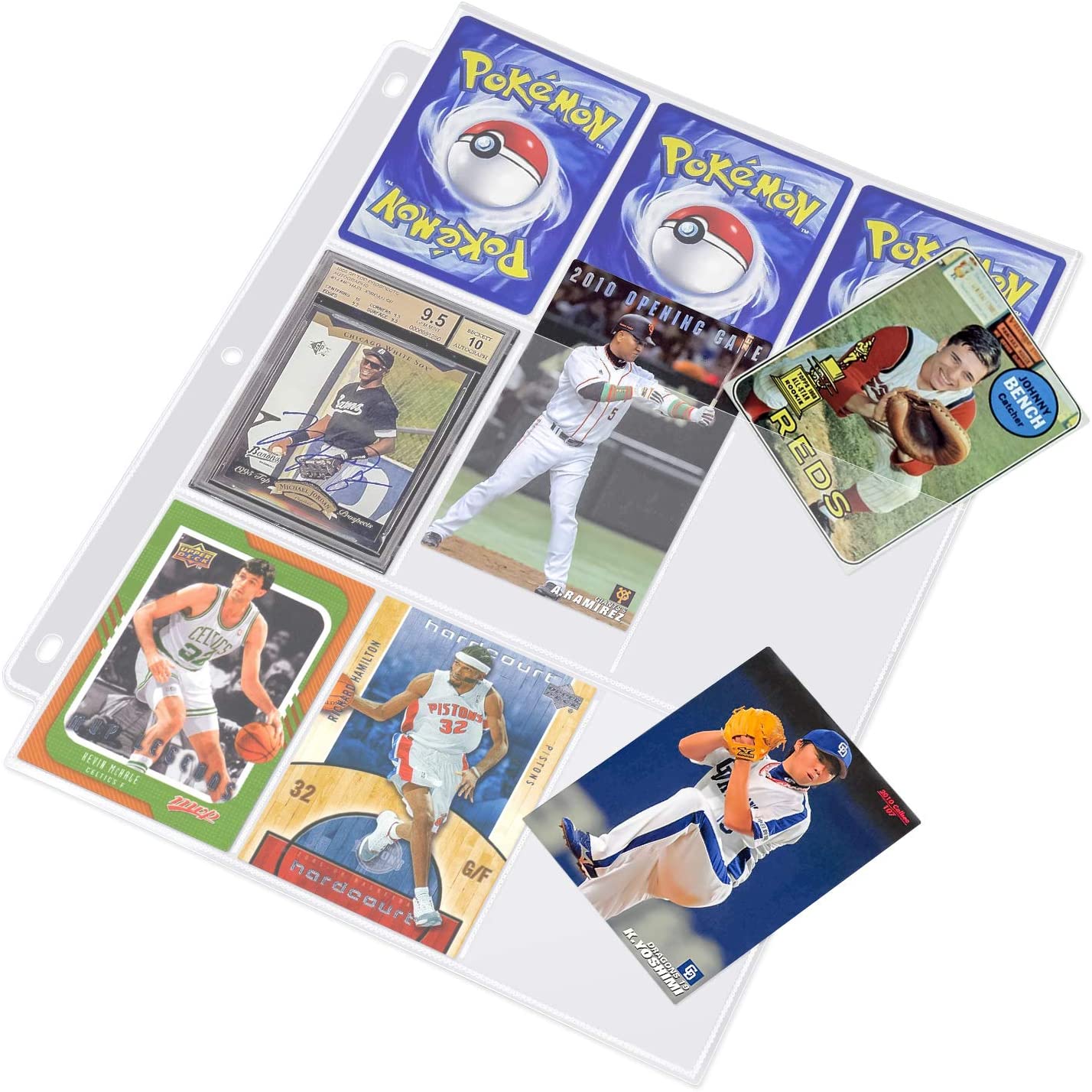 Homgaty 450 Pockets Trading Card Storage Album Pages Card Collector ...