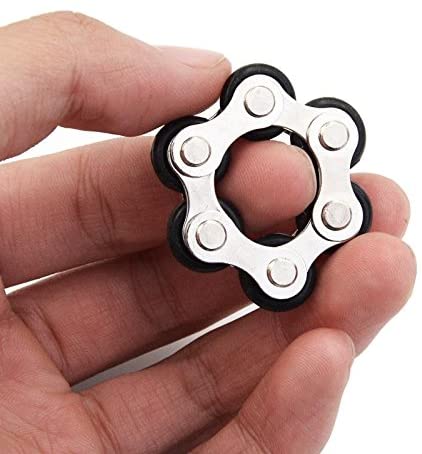 TOYZHIJIA 2 Pcs Roller Chain Fidget Toy Stress Relief Steel Bike Chain ...