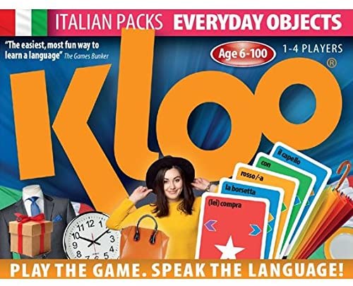 KLOO Easy to Learn Italian Card Games – Vocabulary Everyday Objects ...