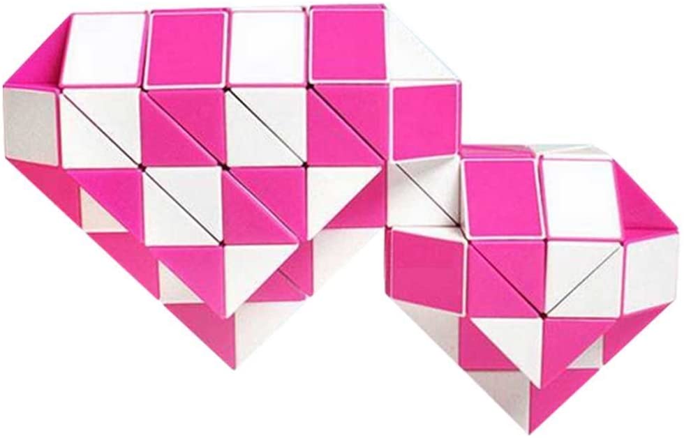 EasyGame– Magic Snake Twist 24 Wedges Magic Ruler Cube Twist Puzzle ...