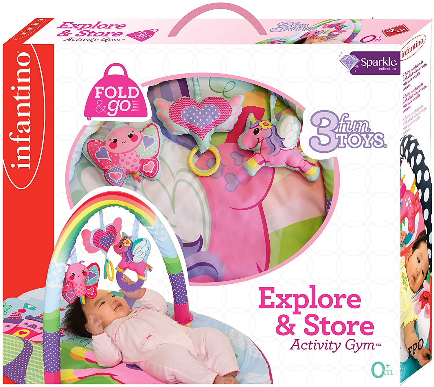 Infantino Explore and Store Sparkle Activity Gym – TopToy