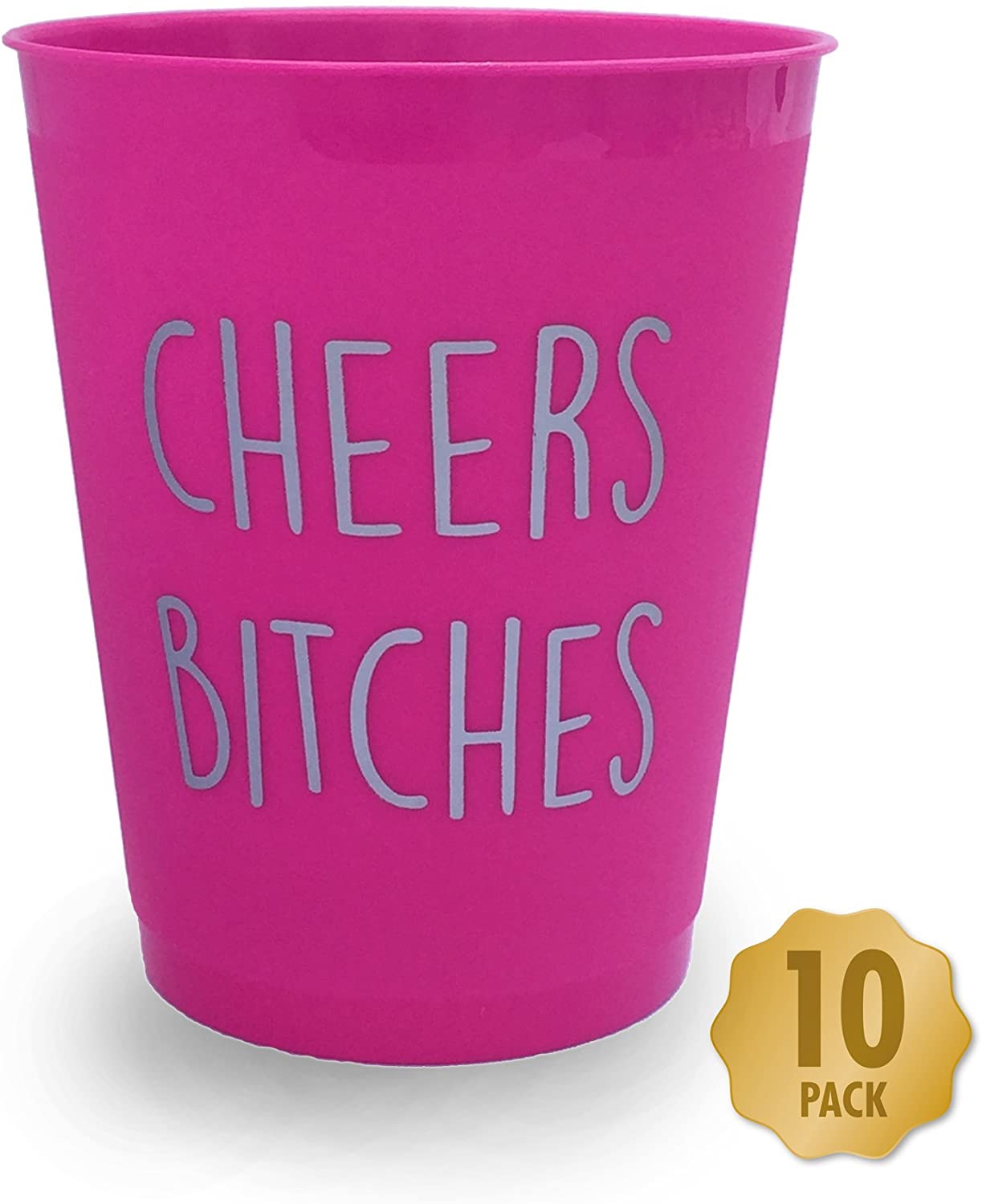 Cheers Bitches Hen Party Cups/Girls Night Out Drinking Cups – Pack of ...