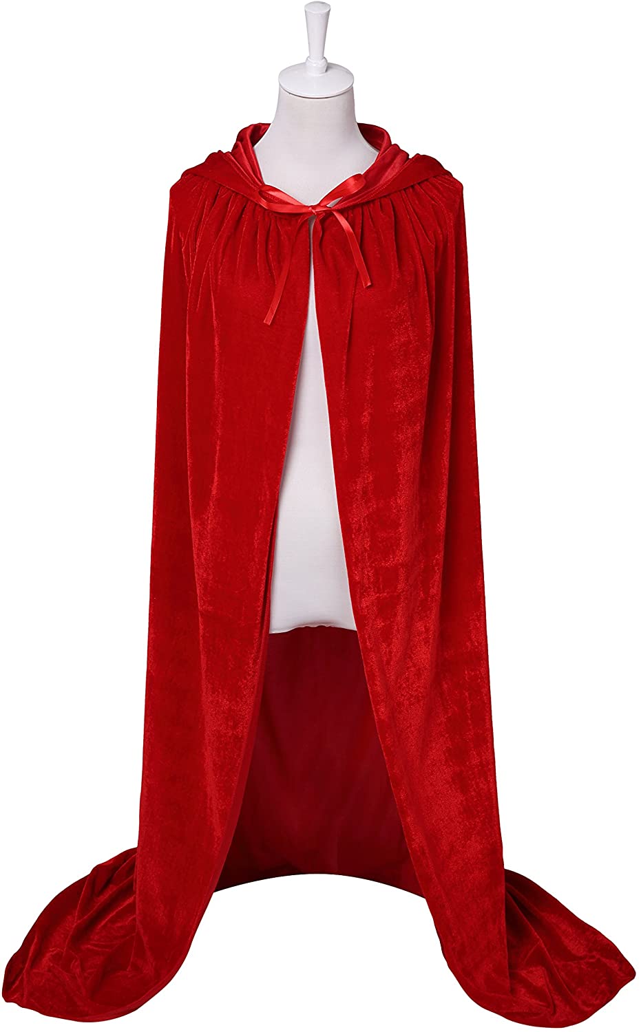 VGLOOK Unisex Extra Long Hooded Velvet Christmas Halloween Costumes ...