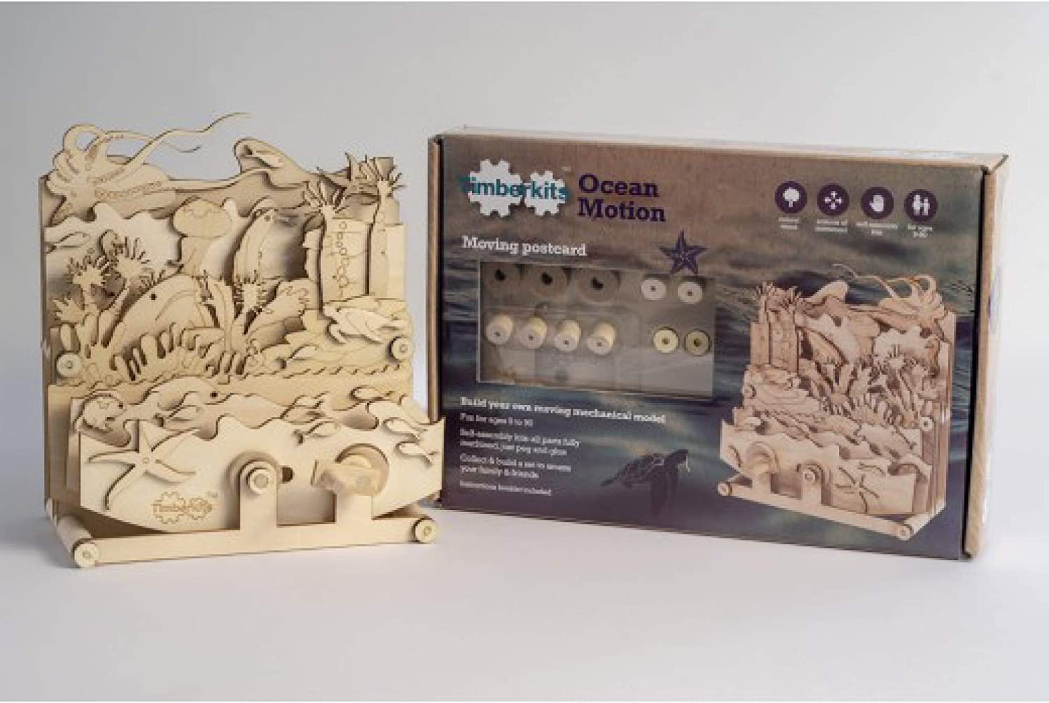 TIMBERKITS Ocean Motion Automata Scenery Mechanical Wooden Puzzle-Model ...