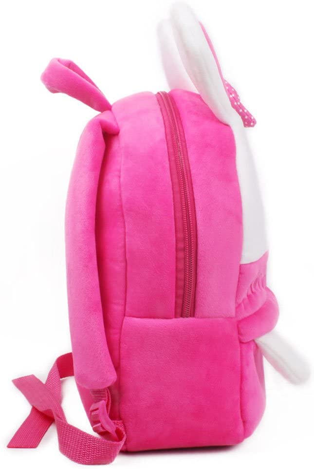 URAQT Kids Backpack for Girls, Cute Pink Rabbit School Bag, Comfy Soft ...