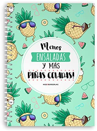 Missborderlike A4 Ring Notebook – Less Salads and More Pinas Coladas ...