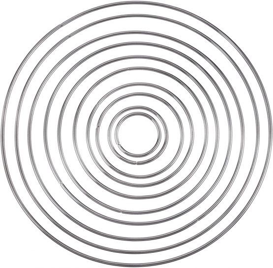 10 Pieces Metal Rings Hoops Craft Metal Hoops for Dream Catcher, 10 ...