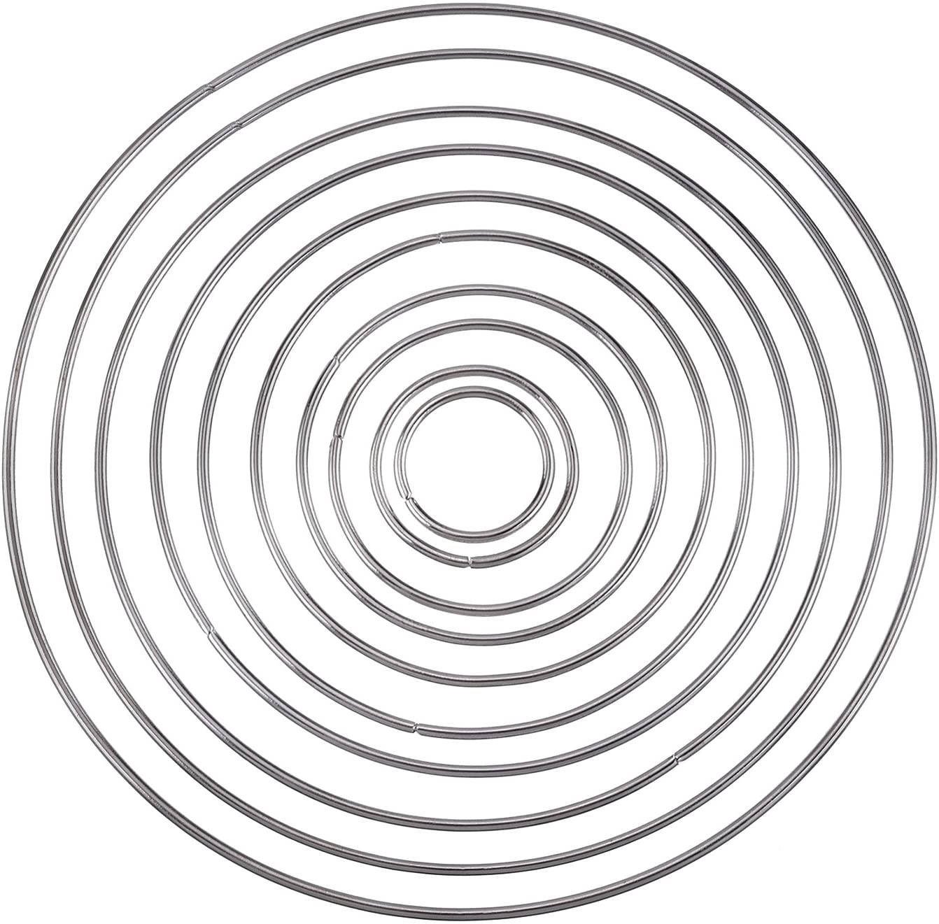 10 Pieces Metal Rings Hoops Craft Metal Hoops for Dream Catcher, 10 ...