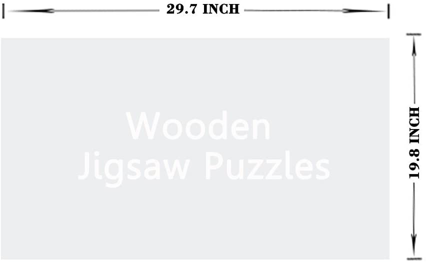 PROW® Woodmade 1000 Piece Puzzle 30 x 20 inch Sea View Santorini Greek ...