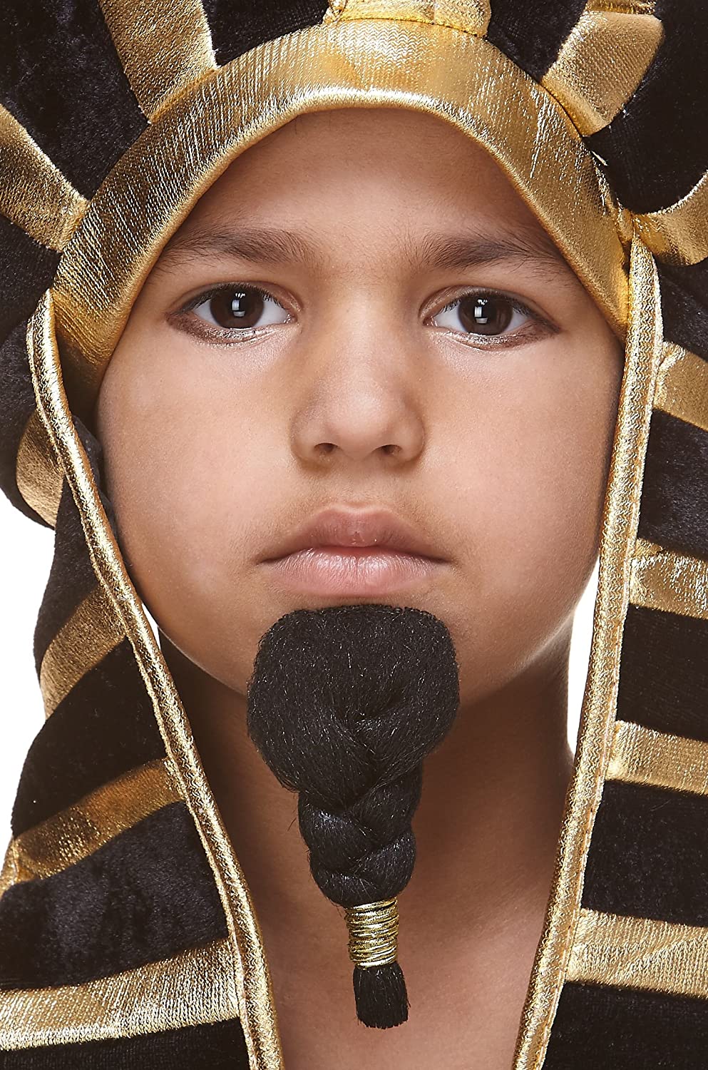 Mustaches Self Adhesive, Novelty, Small Pharaoh Fake Beard, Black Color ...